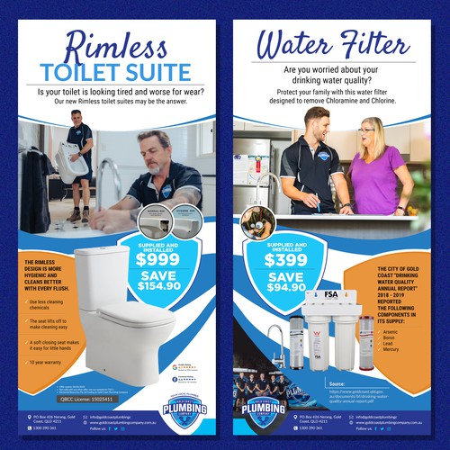 Designs | Kick ass flyer for awesome plumbers | Postcard, flyer or ...