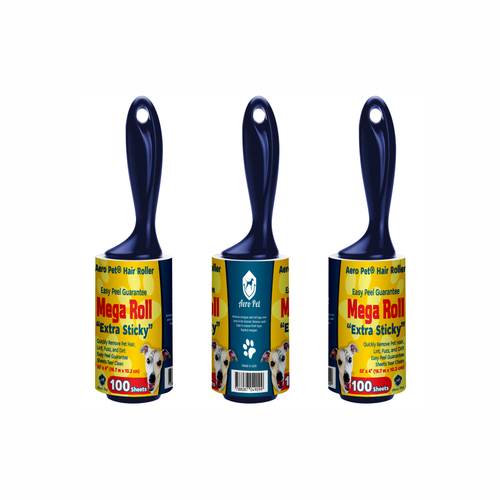Create a professional yet playful lint roller label for Aero Pet ...