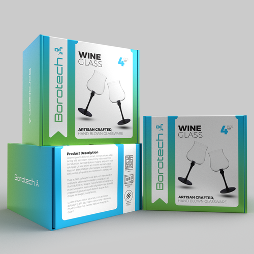 Designs | eye catching glassware box designing , | Product packaging ...