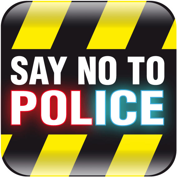 Icon for SAY NO TO POLICE | Button or icon contest