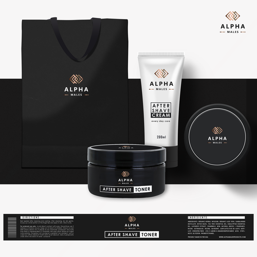 Design a *Packaging Label* for a Rising Male Grooming Brand | Product ...