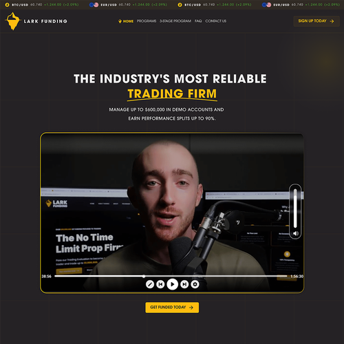 Designs | Trading Firm Landing Page | Landing page design contest