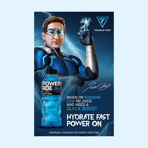 Designs | Design a Superhero/Powerade Advertisement | Poster contest