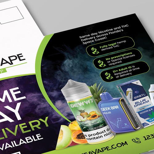 Designs | Vape & THC Direct Mailer | Postcard, flyer or print contest