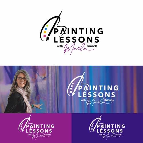 Designs | New Logo For Painting Lessons with Marla | Logo design contest