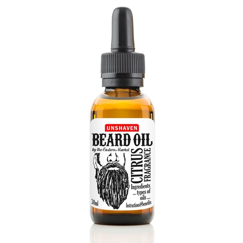 Small Bottle label design (for Beard Oil) | Merchandise contest