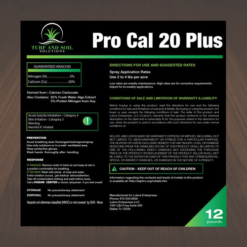 Plant derived fertilizer label template | contest di Design di etichetta