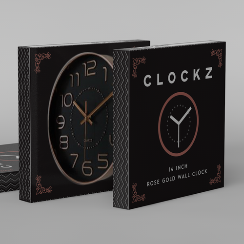 Designer wall clock stylish packing design required | Product packaging ...