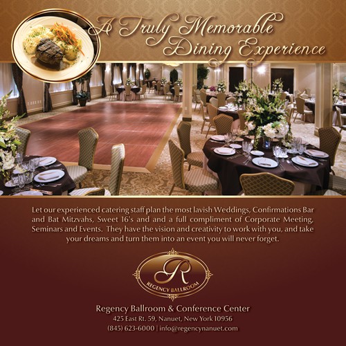 Catering Hall needs magazine advertisement | Print or packaging design ...
