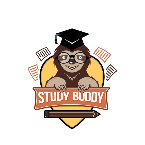 Study Buddy (HAS TO HAVE A SLOTH IN THE LOGO AND PROMOTE THE FUN SIDE ...