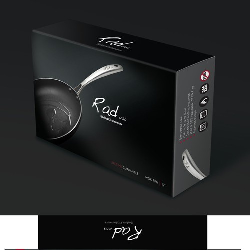 Design a CLEAN, RAD Box for a Saute/Wok Pan | Product packaging contest