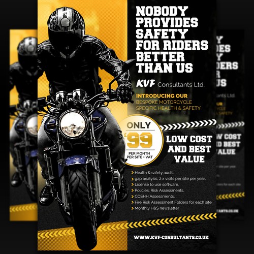 Make a motorcycle flyer to fascinate future customers | Postcard, flyer ...