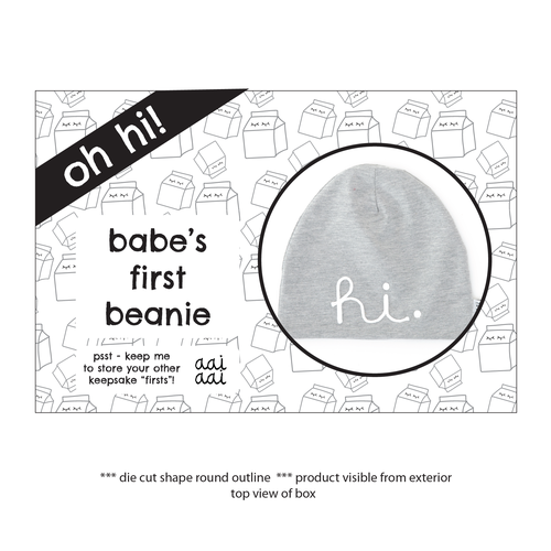 Giftbox for a beanie for baby-brand AAI AAI. | Product packaging contest