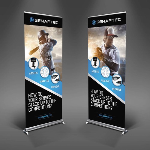 Create an edgy banner for a high-performance vision company for use at ...