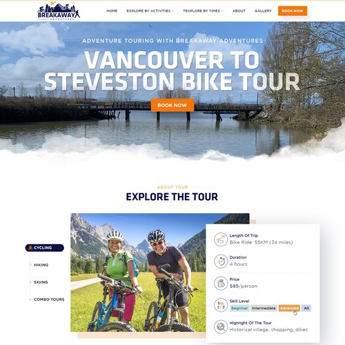 Designs | Design a website for outdoor adventure travel company | Web ...