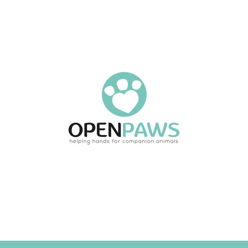 open paws for animal welfare/ adoption /pet store and grooming | Logo ...