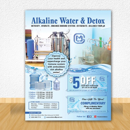 New Alkaline Water store flyer | Postcard, flyer or print contest