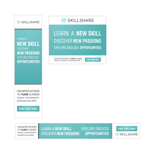 Skillshare needs some creative banner ads | Banner ad contest