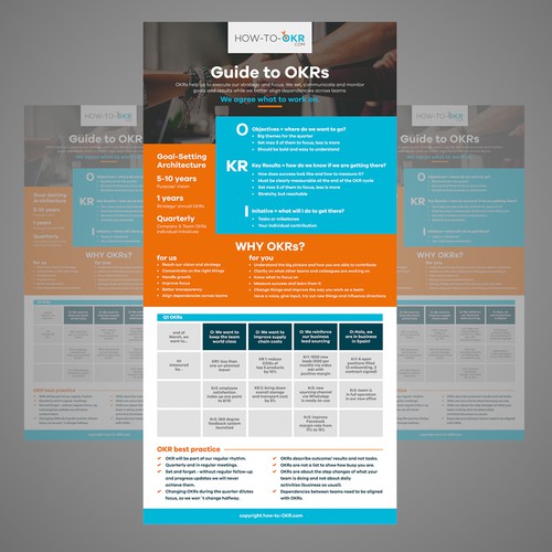 One Pager pdf (A4 and A3) to illustrate a new way of working internally ...