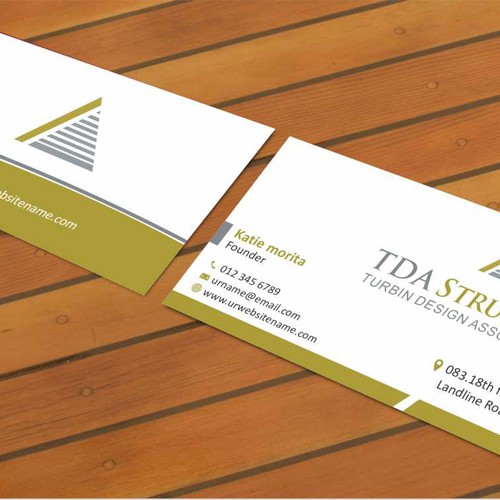 Modern Professional Business Card for a Structural Engineering Company ...