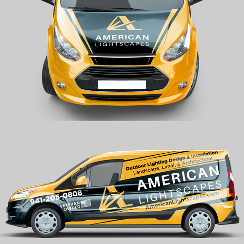Designs | Sharp Van Wrap for Outdoor Lighting Service | Car, truck or ...
