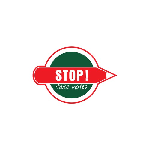 "Stop! Take Notes" Logo | Logo design contest
