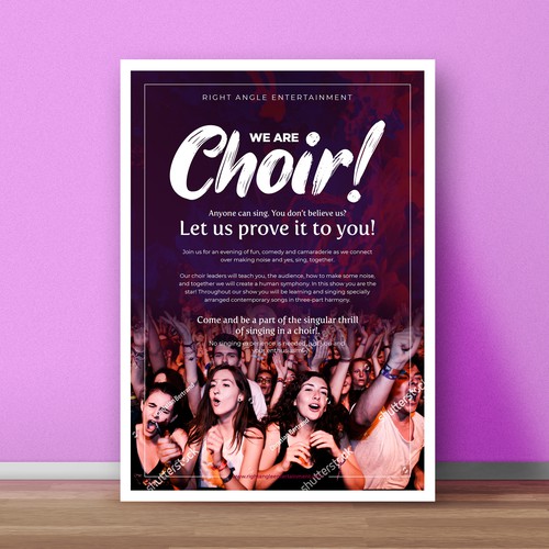 Designs | WE ARE CHOIR ad mats for Touring Production!! | Postcard ...