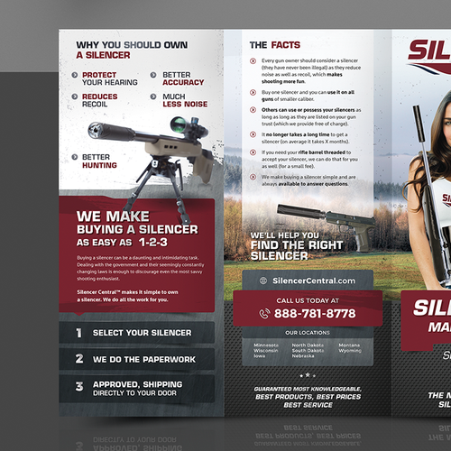 Gun Shop Needs Highly Creative & Engaging Tri-fold Brochure | Brochure ...