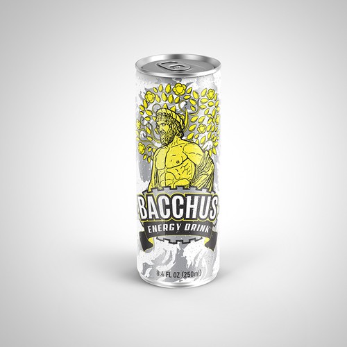 Packaging Label Re-Design for Bacchus Energy Drink (CAN) | Product ...