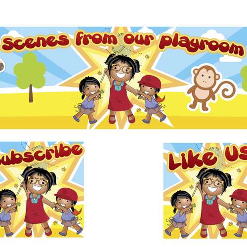 Create YouTube Channel art and icon for Kids channel | Social media ...