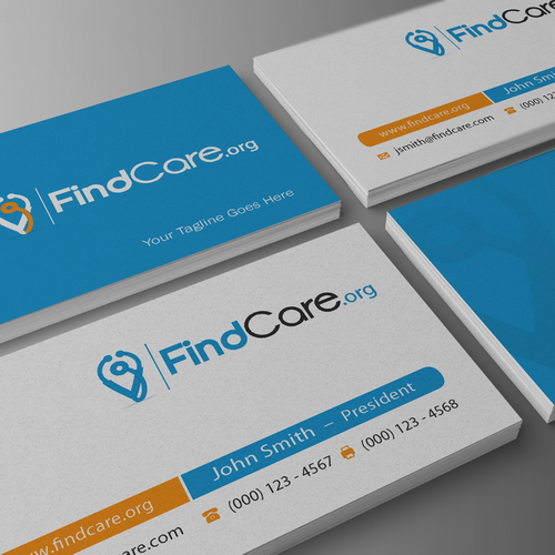Business cards for a nonprofit that connects people with HEALTHCARE ...