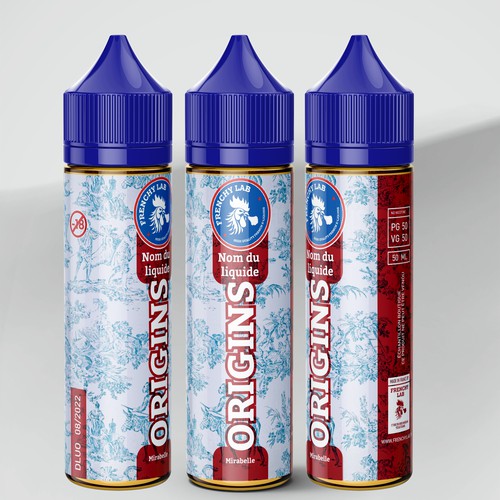 Designs | Identité visuelle gamme e-Liquides | Product label contest
