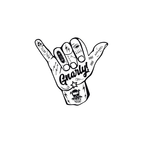 A creative eye-catching logo is needed for a Gnarly! brand.👊🙏 | Logo ...