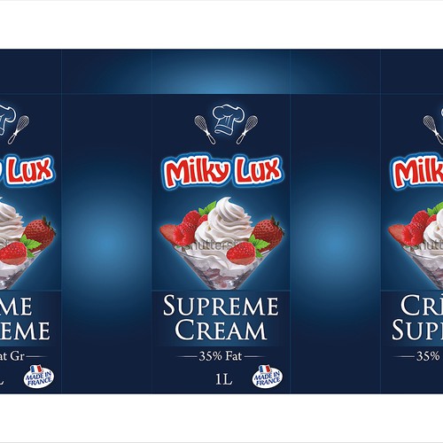 Packaging of Whipping cream 1L tetrapack brick | Product packaging contest
