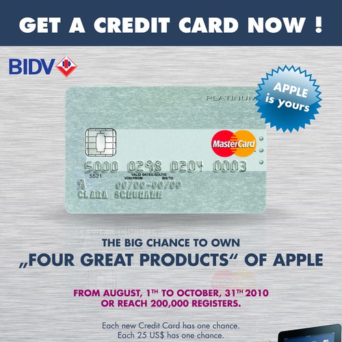 Impression poster for credit card promotion | Print or packaging design ...