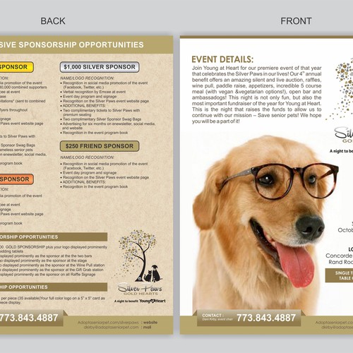 Nonprofit Pet Rescue needs Eye-Catching Sponsorship Flyer & Form ...