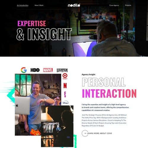 Designs | Creative Executive Site Redesign (Writer, Producer, Director ...