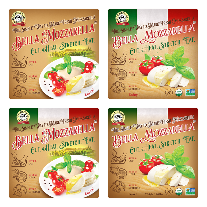Make a Fresh Product Label for Mozzarella Cheese | Product label contest