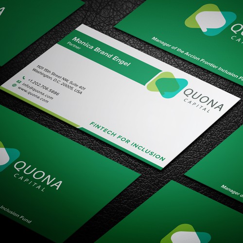 Quona Capital Business Card | Business card contest