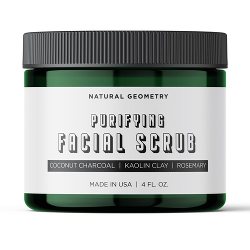 Designs | Facial scrub label in "minimalist modern apothecary" style ...