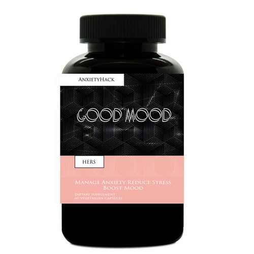 Bottle Label For Herbal Anxiety Supplement | Product label contest