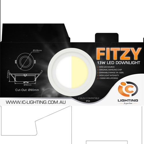 Eye Catching LED Downlight Box | Product packaging contest