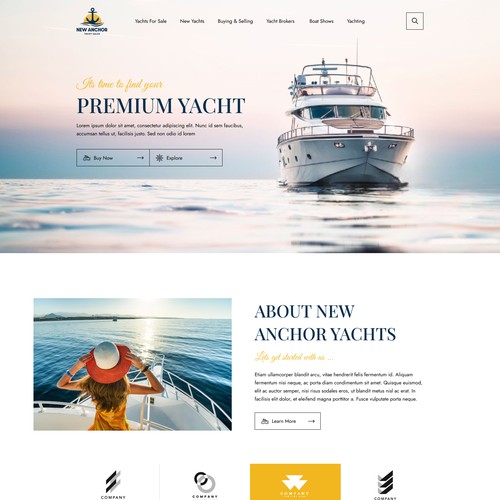 Designs | 🛥️ 👙🚤 Awesome boat / yacht brokerage firm changing the ...
