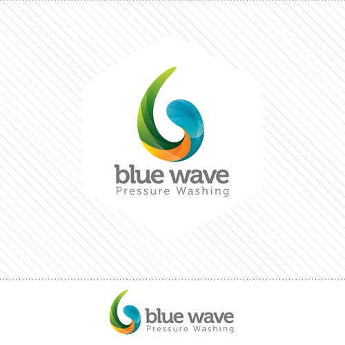 Create an engaging logo, with water and wave elements, for BlueWave ...