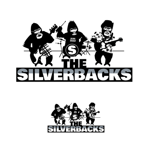 Create rockin logo for a band called The Silverbacks | Logo design contest