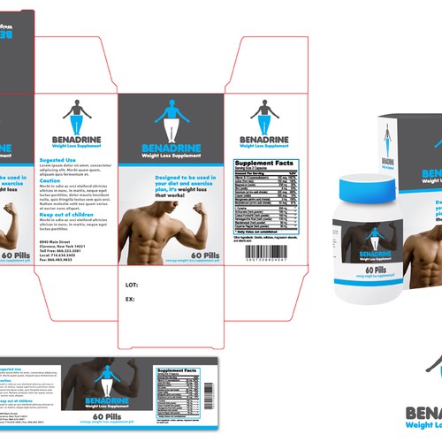 product label for Benadrine | Product label contest