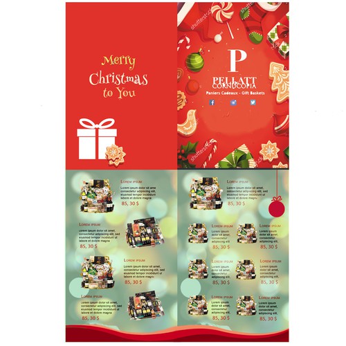 Gift Basket company needs a Christmas Gift Basket brochure | Brochure ...