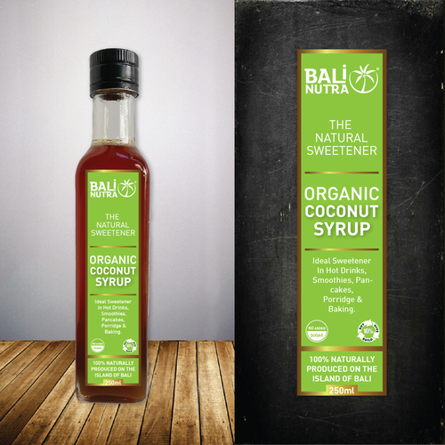 Create New Syrup Label for new Bottle shape | Product label contest