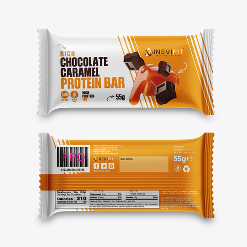 Designs | Protein Bar Individual Packing Design | Product packaging contest