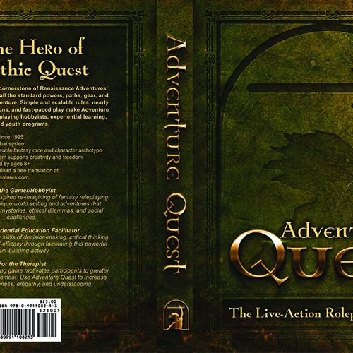 Designs | Book Cover for Adventure Quest, the Live-Action Roleplaying ...